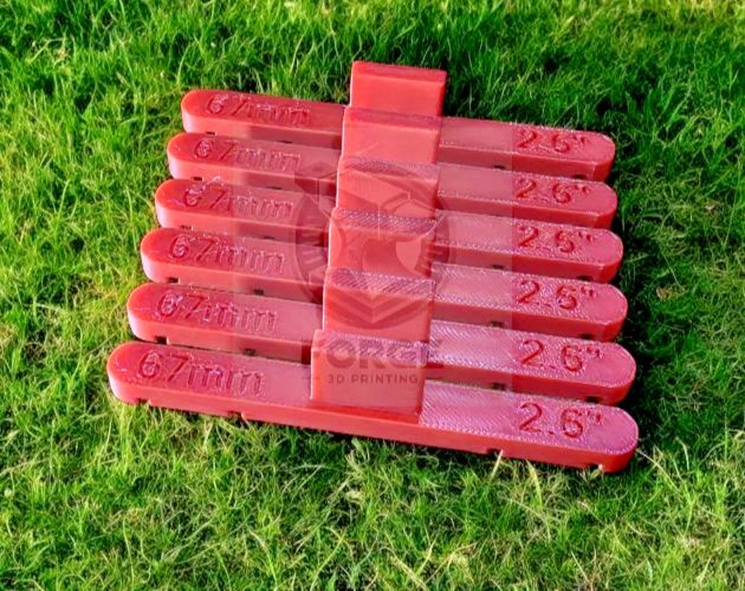 Parallel Track Tools Model Railway Train New 6 Pack Red 67mm OO/HO ...