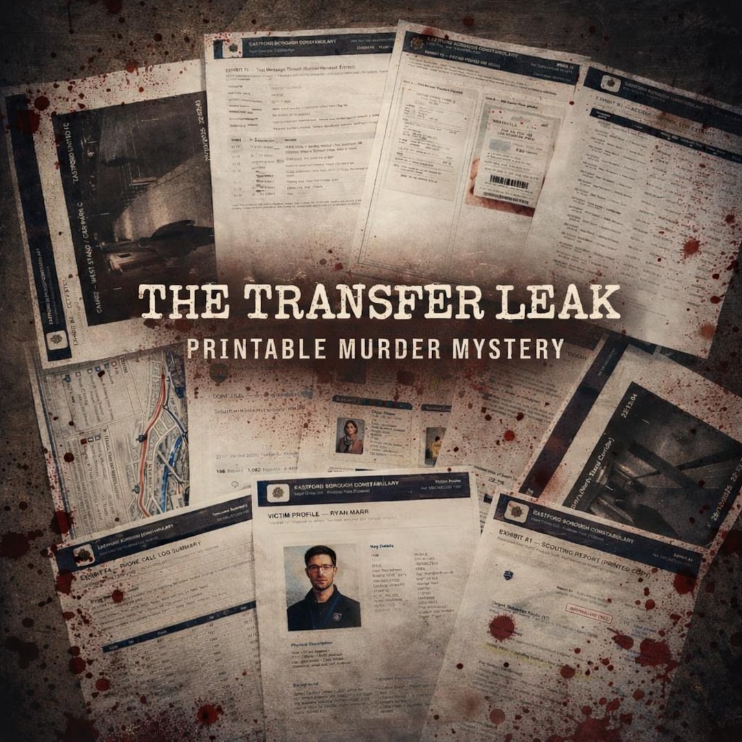 The Transfer Leak (fictional) Printable Detective Case File ...