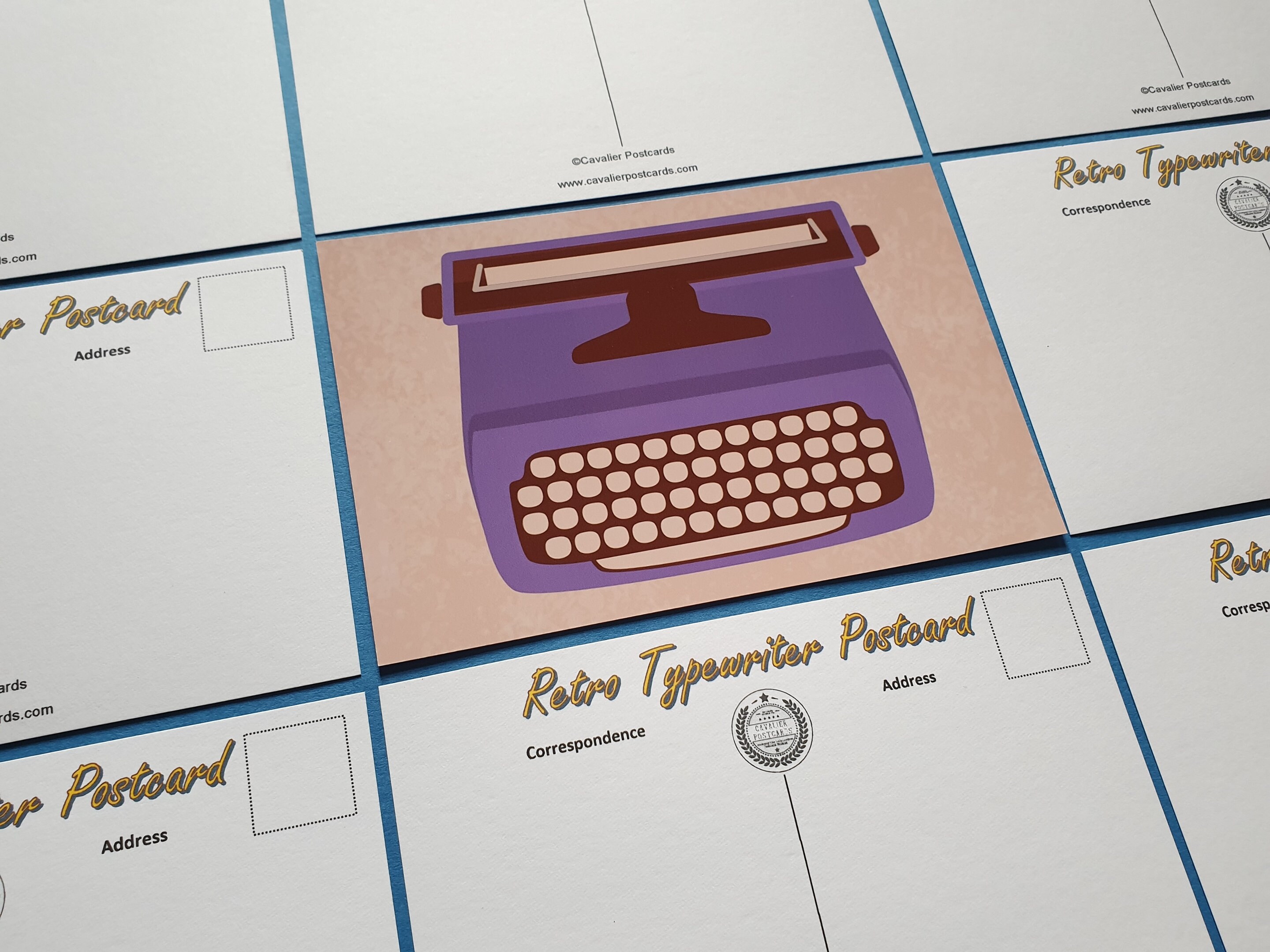 Set of 9 NEW Retro Vintage Typewriter Icon Postcards - Etsy