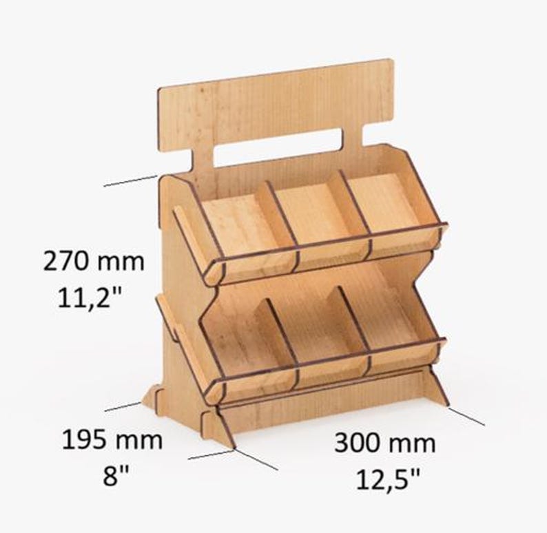 Clear Acrylic 2 Tier Counter Display Stand | Flat Pack | Retail & Craft ...