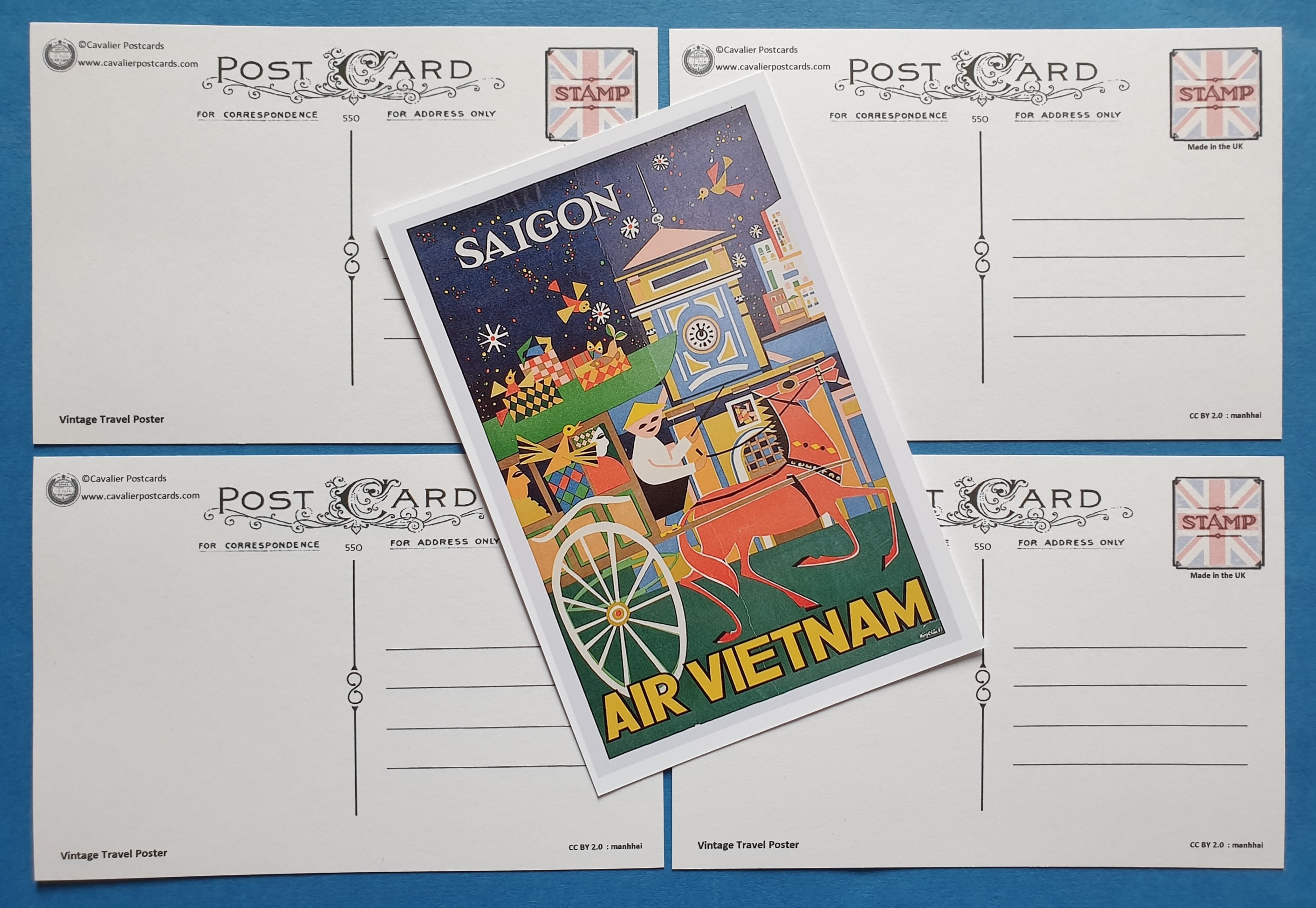 Postcards Set of 5 NEW Stunning Vintage Vietnam Repro Travel - Etsy