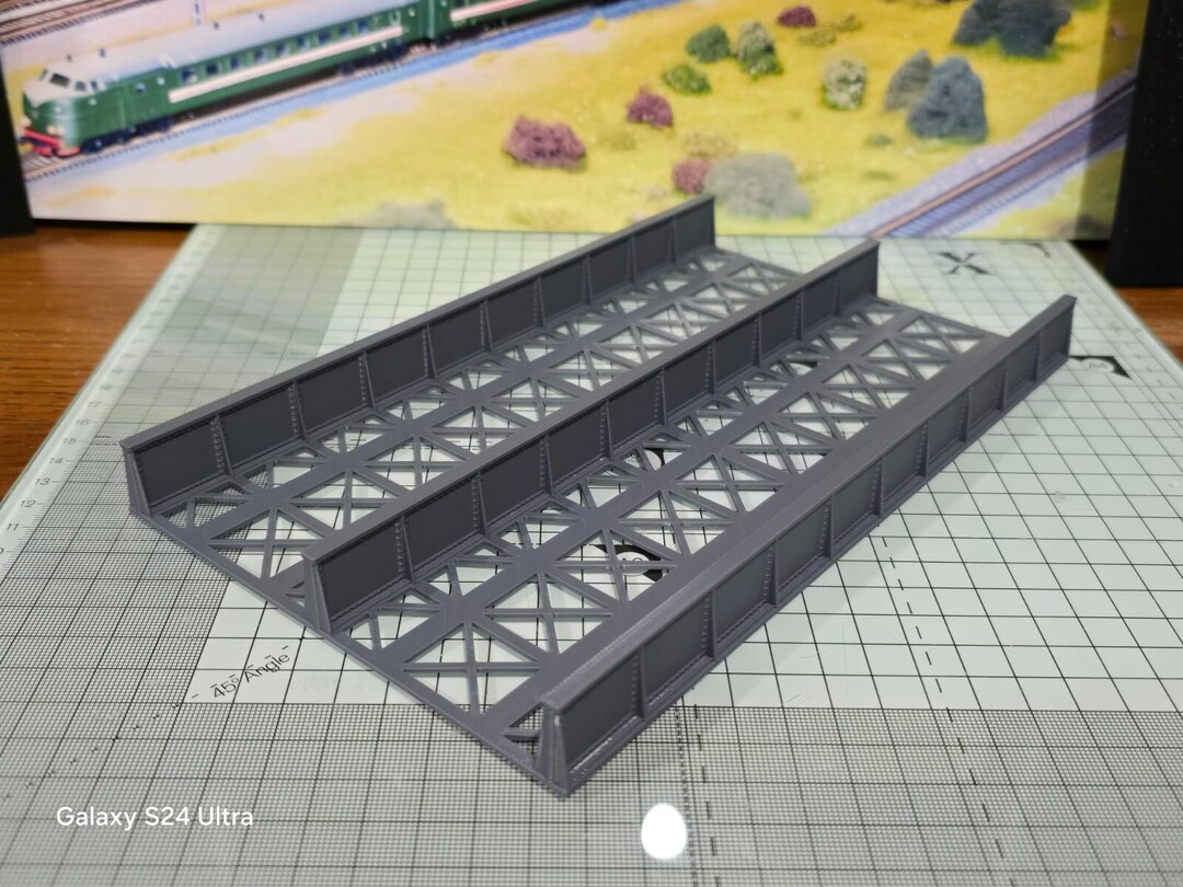 OO Gauge Double Track Girder Bridge Deck Model Railway Train Layout 1: ...