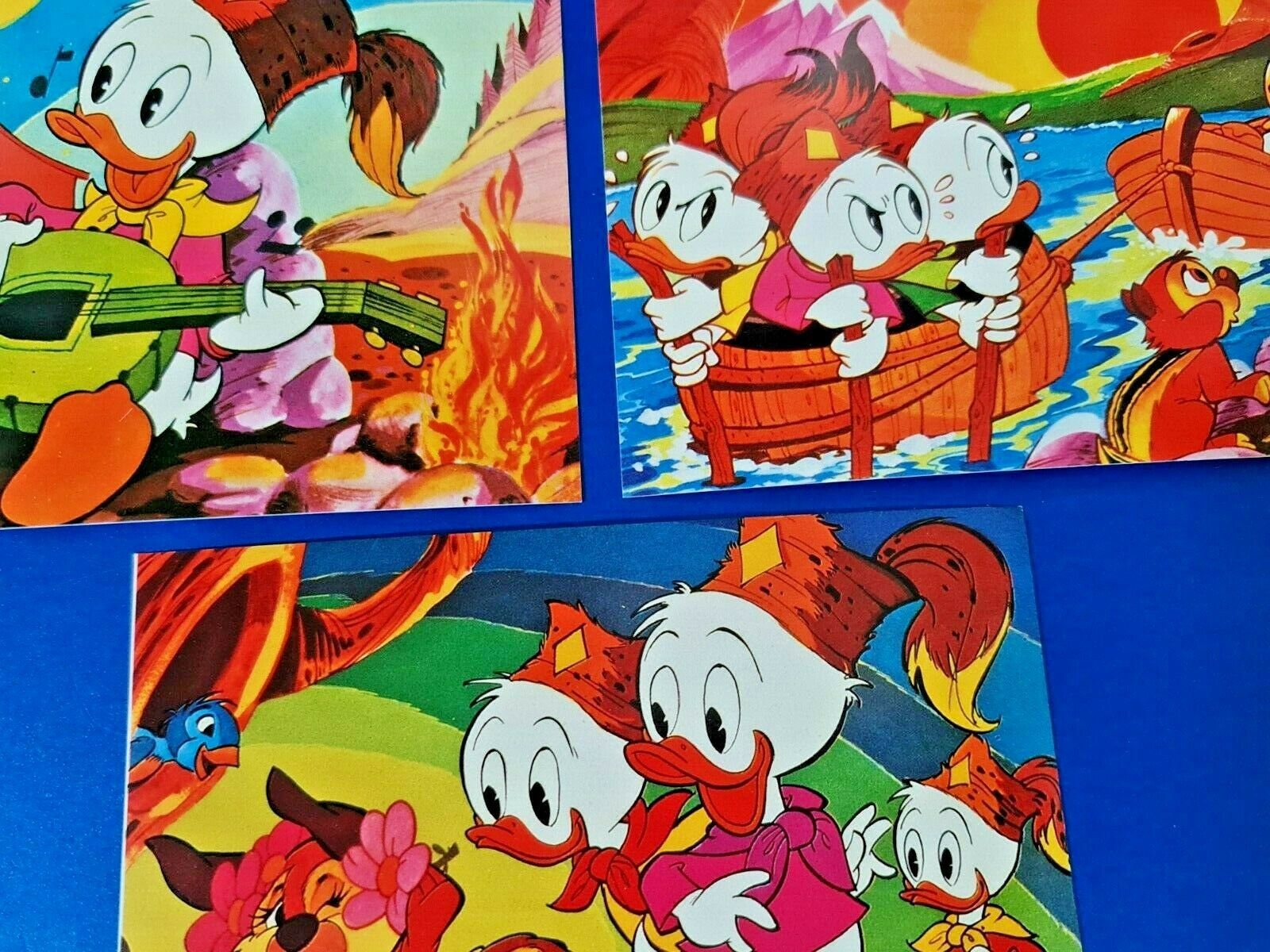 Set of 6 1980s Vintage Walt Disney Postcards Donald Daisy & Daphne Duck ...