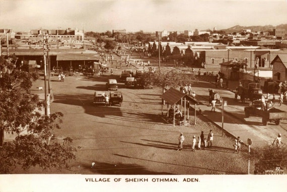 Aden Yemen Middle East Real Photo Postcard Village of Sheikh | Etsy