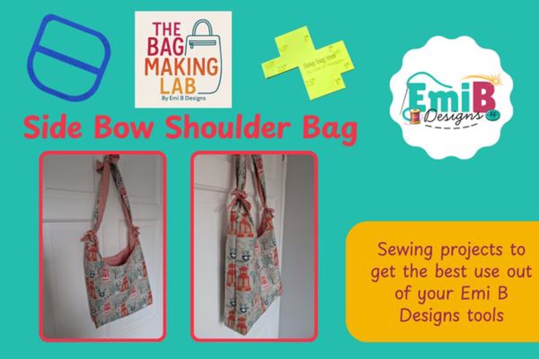 Side Bow Shoulder Bag PDF Sewing Pattern- Beginner Friendly Sewing ...