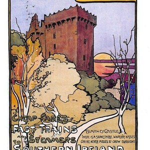 Vintage Repro Travel Poster Postcard GWR Great Western Railway | Etsy