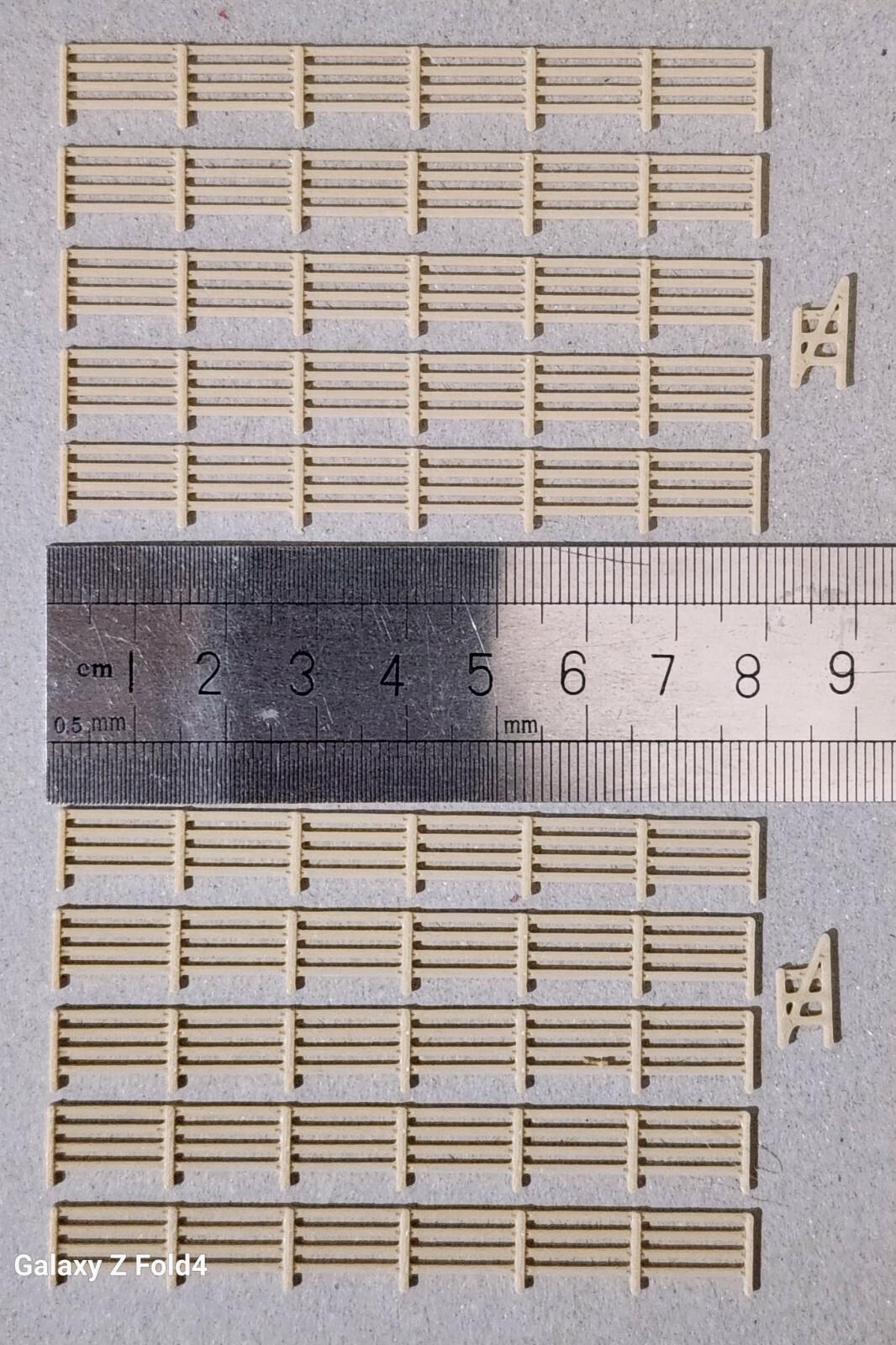 Fencing Railings N Gauge New 10 Pack Wood 1:148 Scale Models Train ...