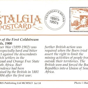 Nostalgia Postcard 1900 Boer War, Camp of First Coldstream Guards ...