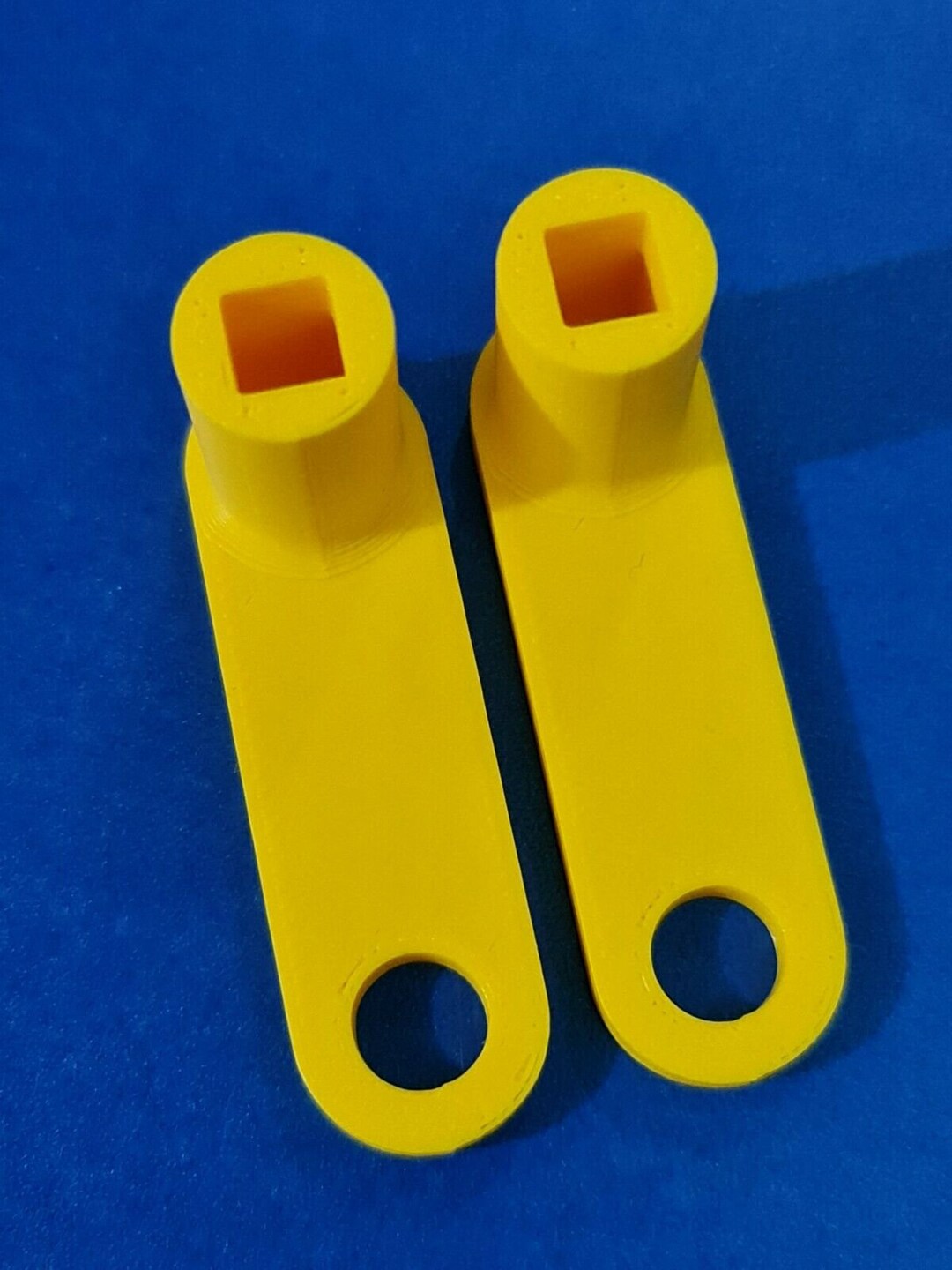 2 X Square 6x6mm Gas Electric Meter Box Utility Key Cupboard Yellow PLA ...