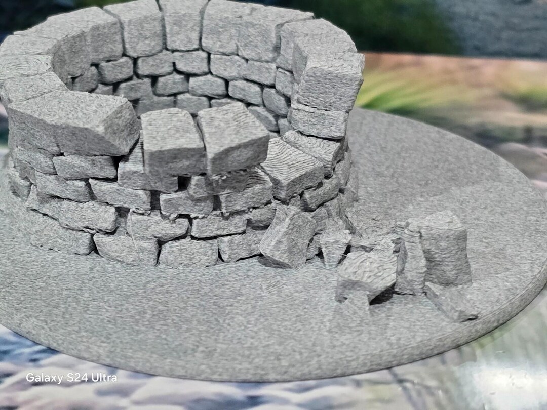 OO Gauge 1:76 Scale Model Railway Stone Well on 58mm Base Scenery ...