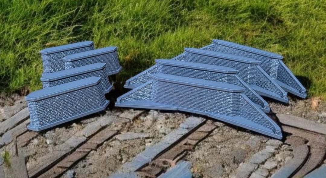 Double Track Z Gauge Bridge Pier Set Train Model Railway - Etsy