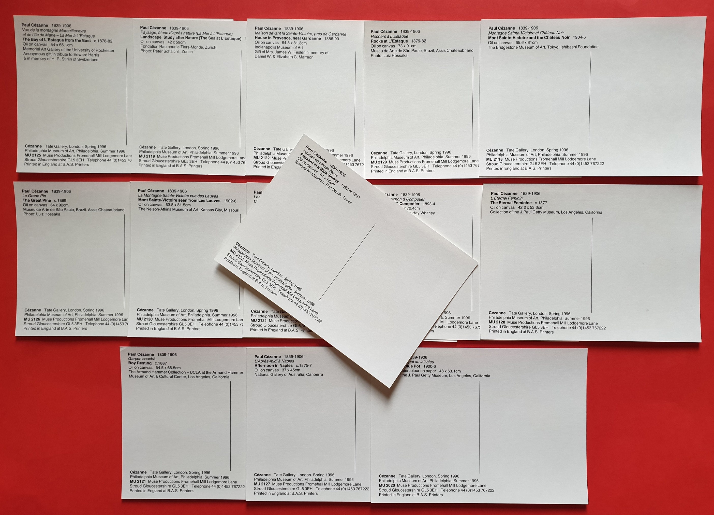 Set of 14 Brand New Art Postcards The Paul Cezanne Collection | Etsy