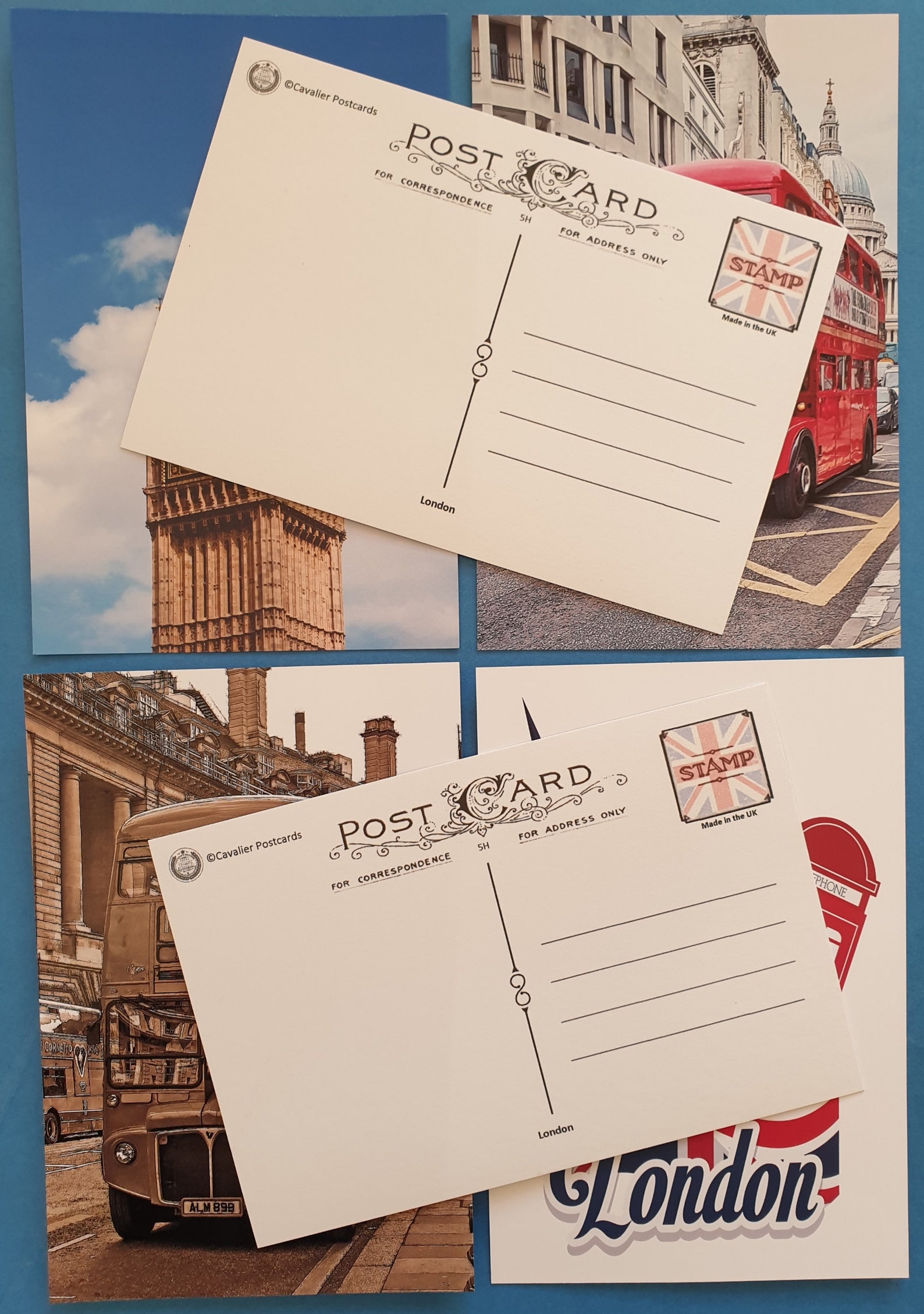Set of 6 London Postcards England City View Street Travel - Etsy