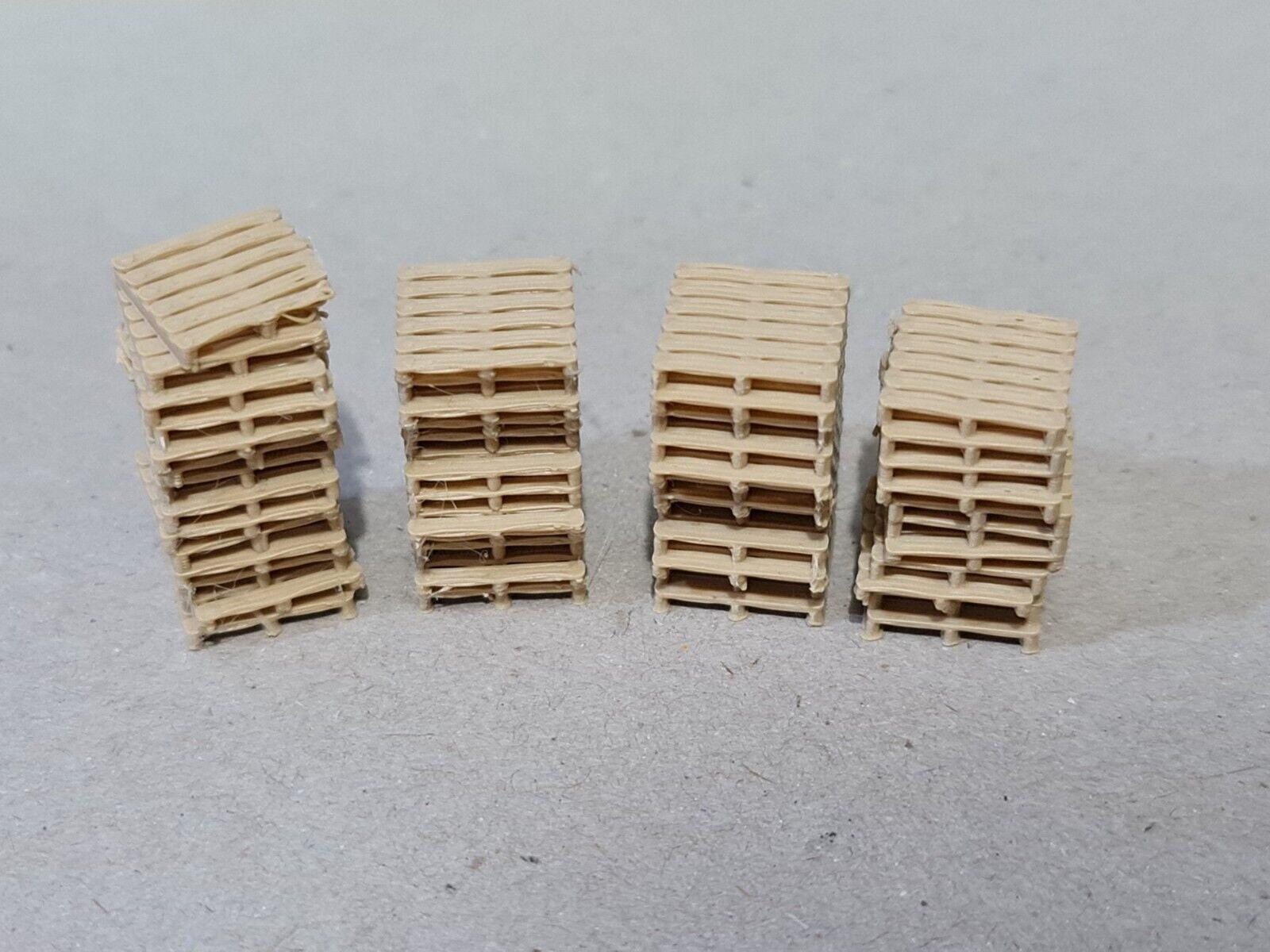 New Wood Colour Pallet Stacks HO Gauge 1:87 Scale Models Train Railway ...