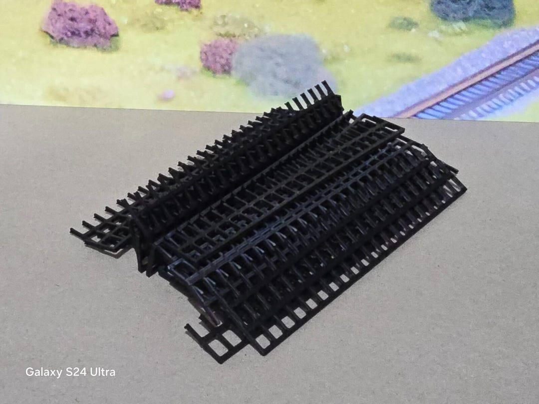 Fencing Railings OO HO Gauge New 50 Pack Black 1:76 Scale Models Train ...