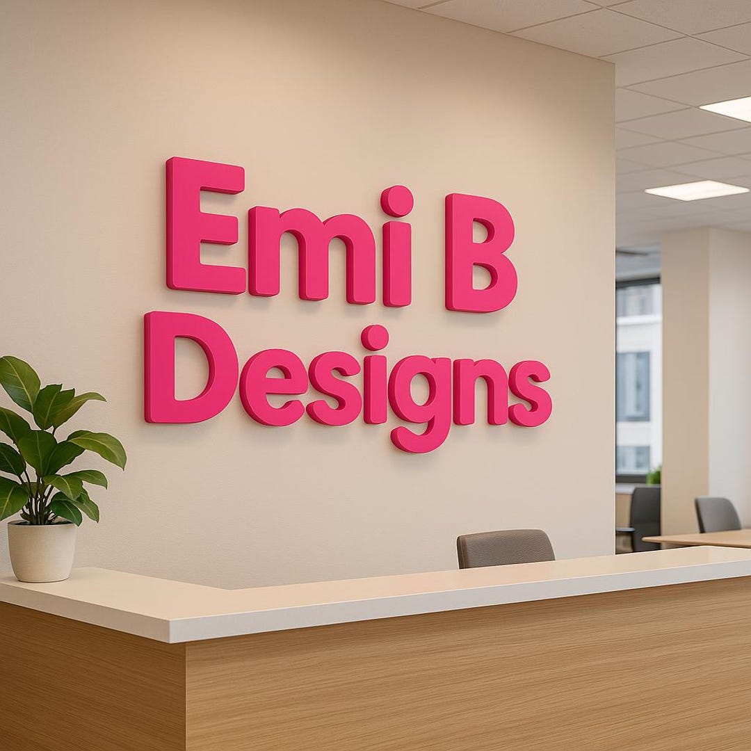 Custom 3D Printed Letters Numbers Personalised Plastic Letters Signs ...