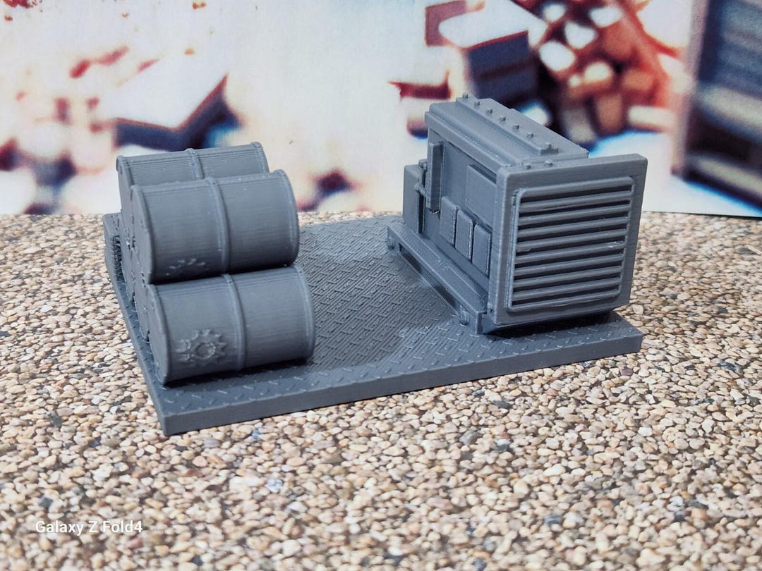 Diesel Generator Fuel Drums Crates O Gauge 1:50 Scale Models Model ...