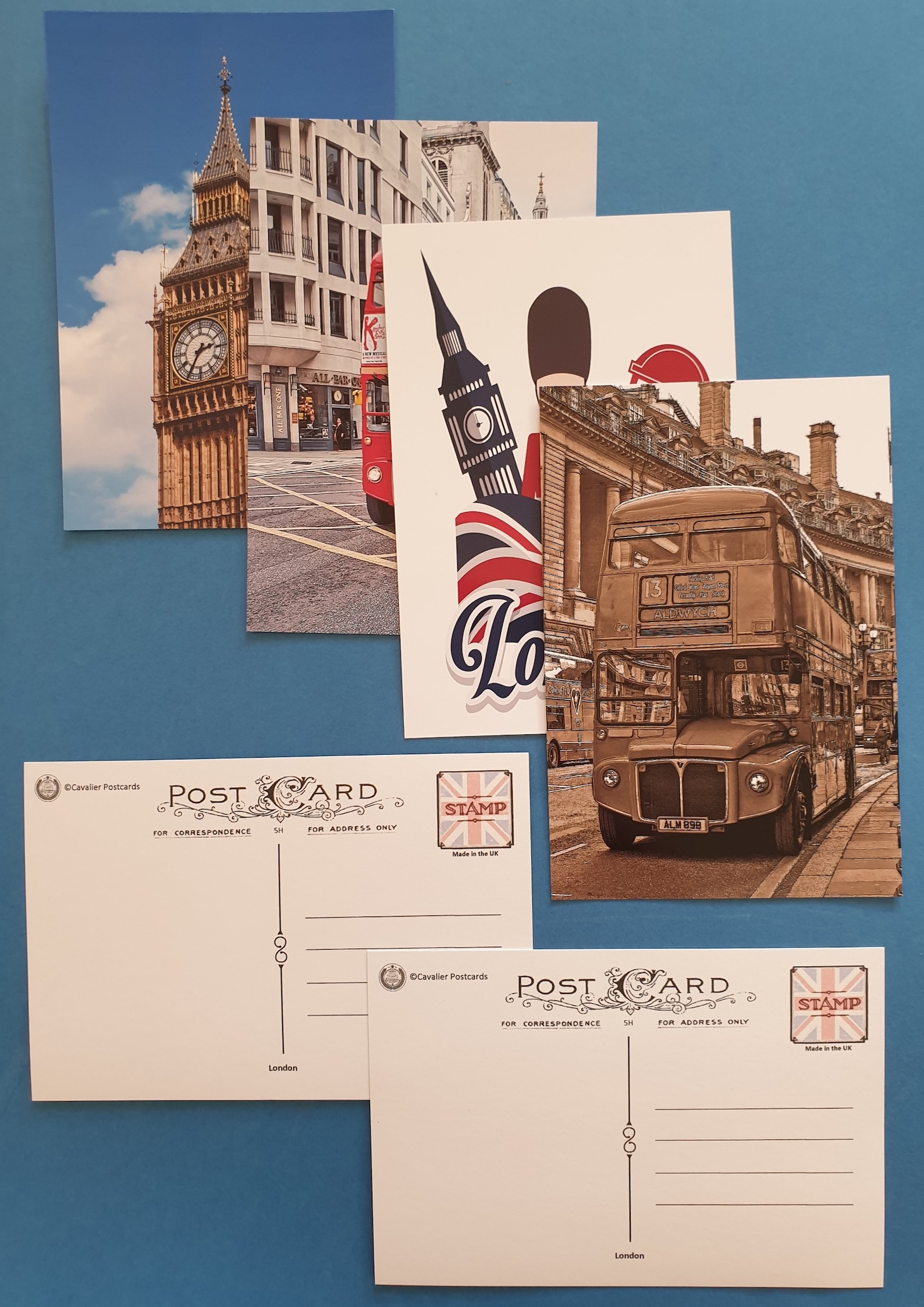 Set of 6 London Postcards England City View Street Travel - Etsy
