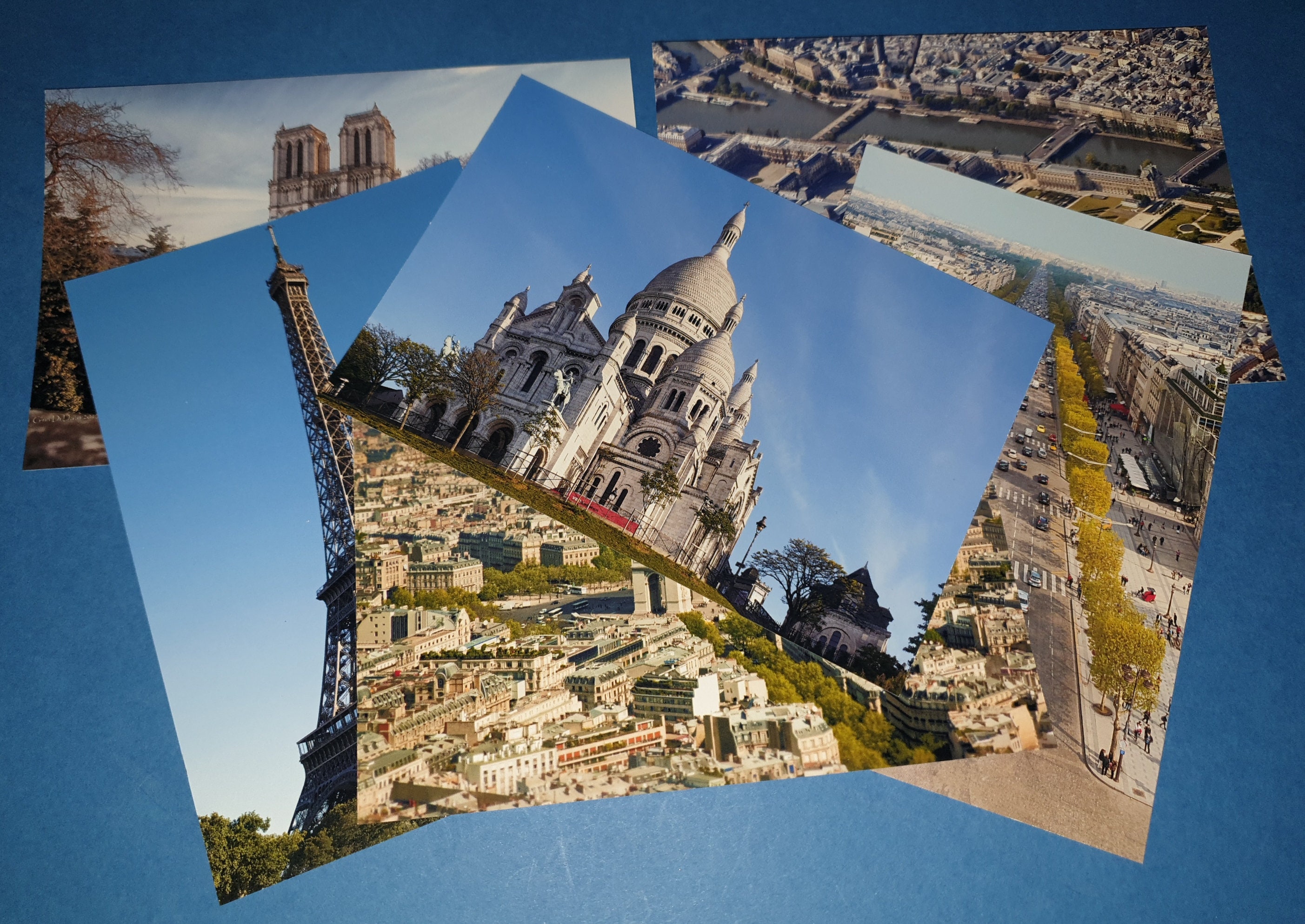 Set of 6 Brand New Glossy Postcards Paris Landmarks France | Etsy