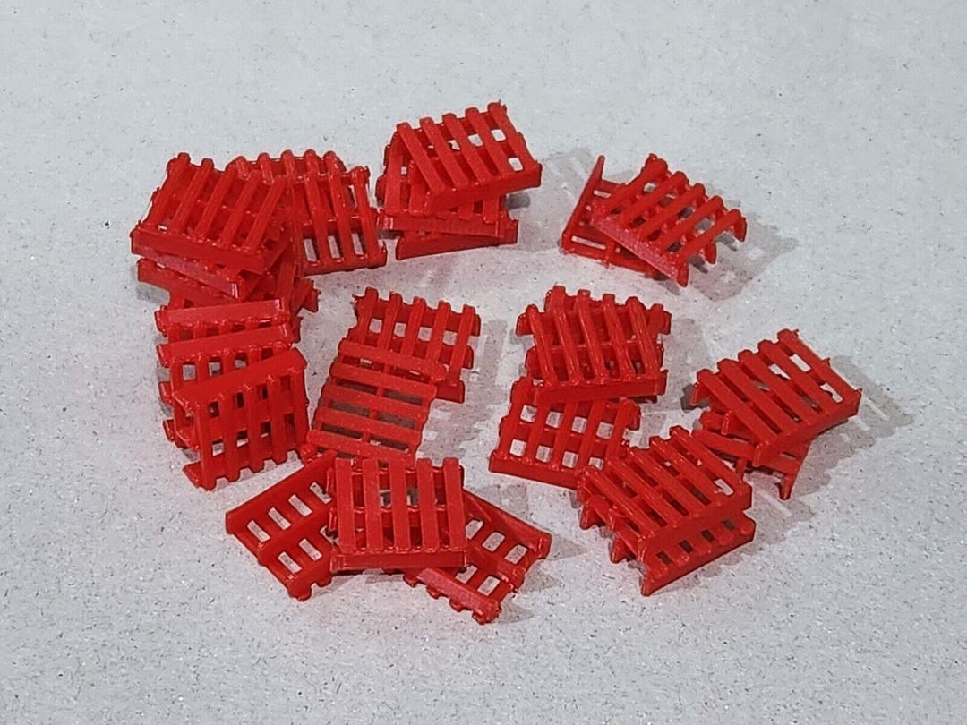 UK Red LPR La Palette Rouge Pallets Pack of 25 OO Gauge 1:76 Scale ...