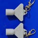 2 X Gas Electric Meter Box Utility Key Cupboard Marble PLA Plastic ...