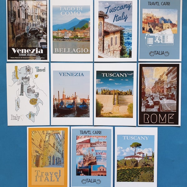Italy Postcards - Etsy