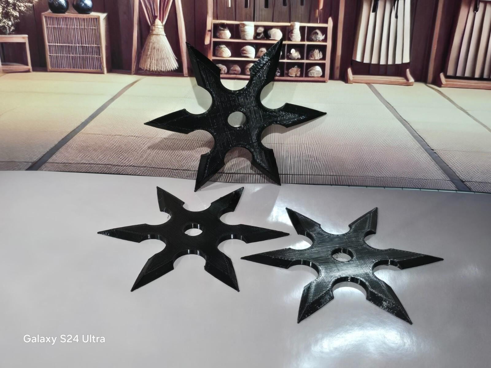 Martial Arts Training Ninja Throwing Stars Set of 3 Rubber Theatre ...