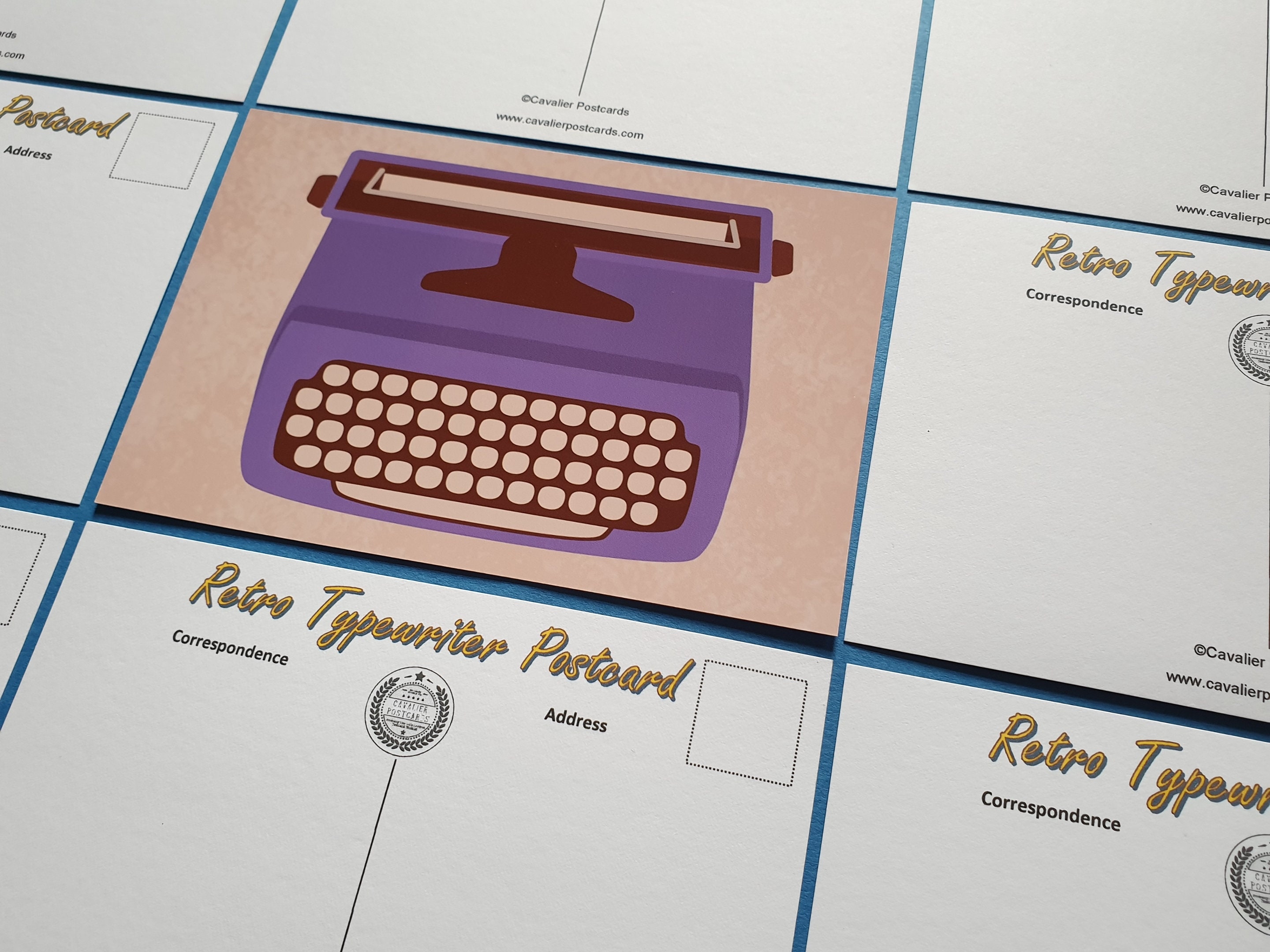 Set of 9 NEW Retro Vintage Typewriter Icon Postcards - Etsy