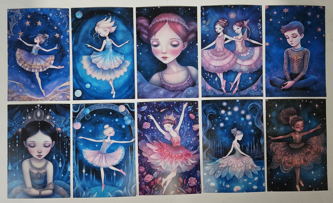 Set of 10 NEW Ballet Dancers Postcards for Postcrossing ...