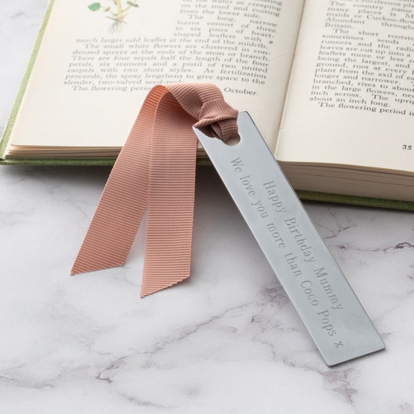 Silver Bookmark - Etsy