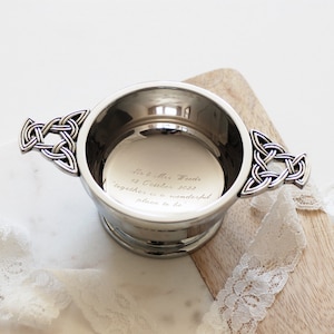 Personalised Quaich, Engraved Wedding Quaich, Scottish Wedding Gift ...