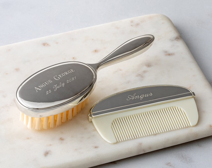 Vintage Godinger Art Nouveau Silver-plated Vanity Set Mirror Brush Comb ...