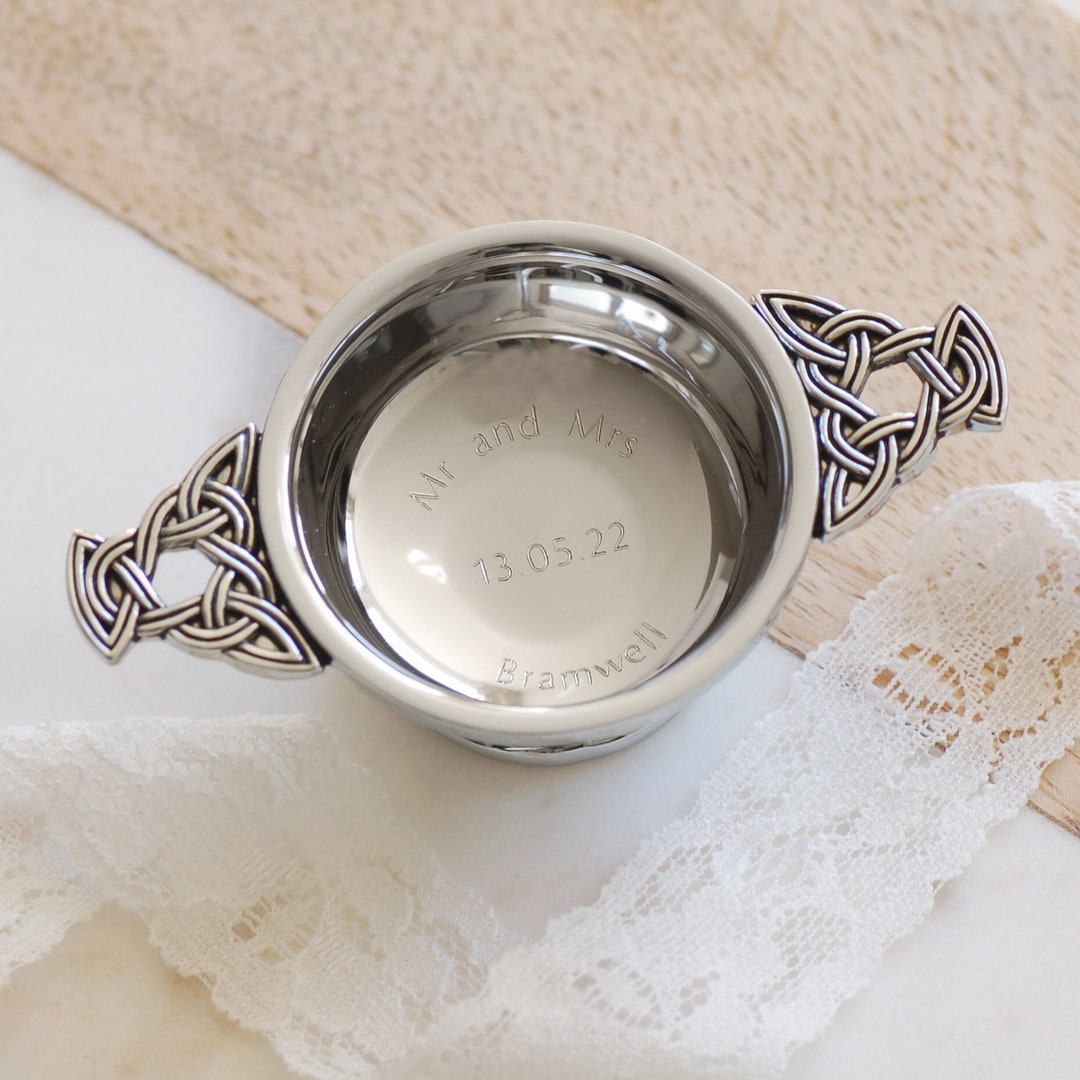 Personalised Quaich, Engraved Wedding Quaich, Highland Wedding Gift ...