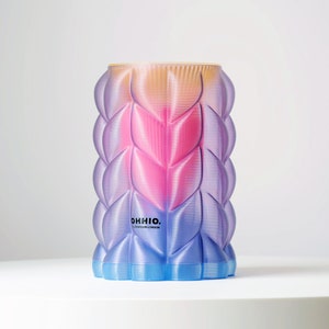 Super Chunky Knit Lamp - Pink and Purple Gradient Bedside, Table, Desk ...