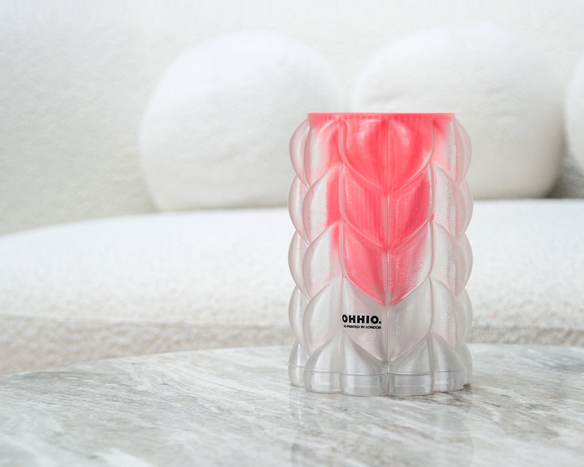 Super Chunky Knit Lamp - Transparent Vibes, Pink Bedside, Table, Desk ...