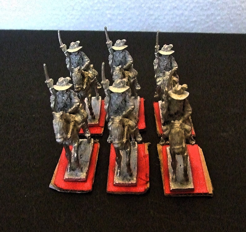 Wargames 6 Vintage Wargames 28mm Metal Continental Wars Boer War Boers ...