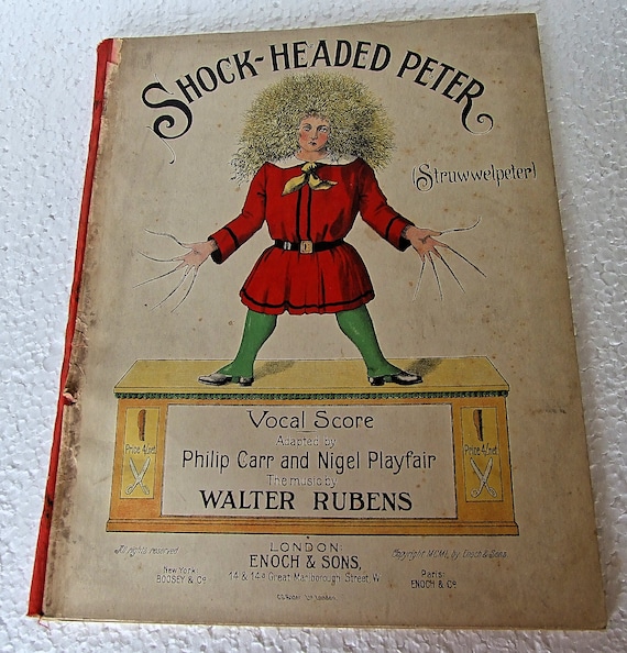 Shock-headed Peter struwwelpeter A Children's Farce in - Etsy