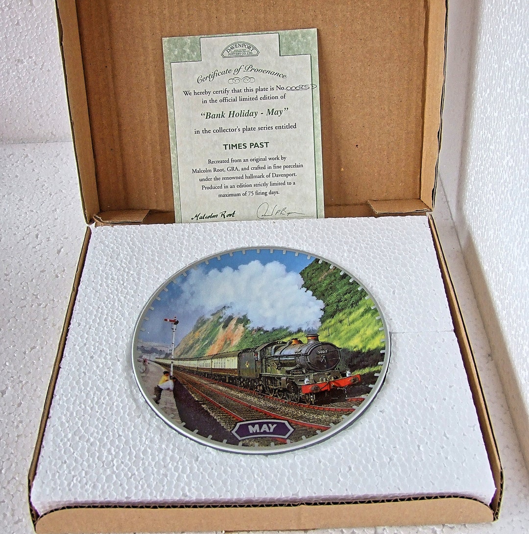 Davenport Limited Edition Railway Plate Bank Holiday - May by Malcolm ...