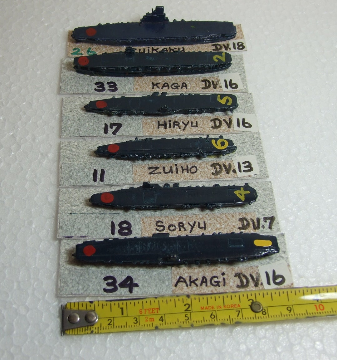 6 Wargames Miniatures Wargames War in the Pacific Japan Aircraft ...