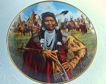 Indian Chief Plate - Etsy