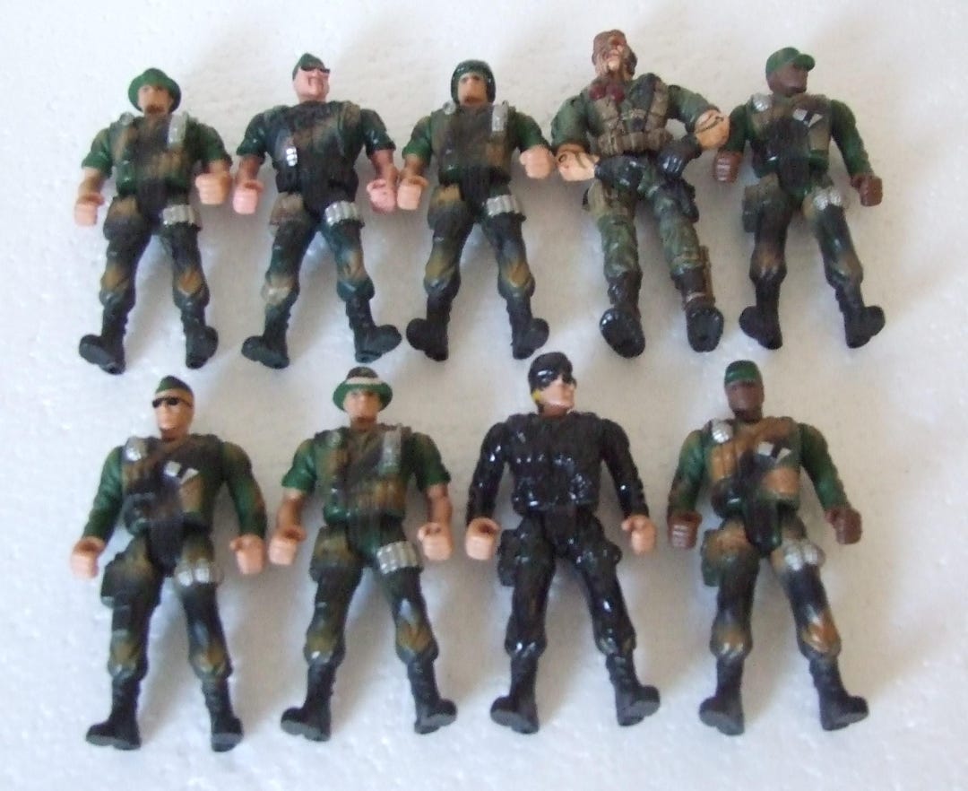 9 Commando Figures 3 - 4 Inch Tall - Etsy