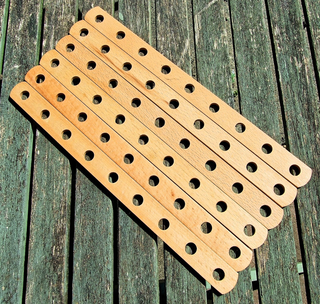 Early Lego Bilotoy,bilofix Wood Construction Toy Parts Vintage Wooden ...