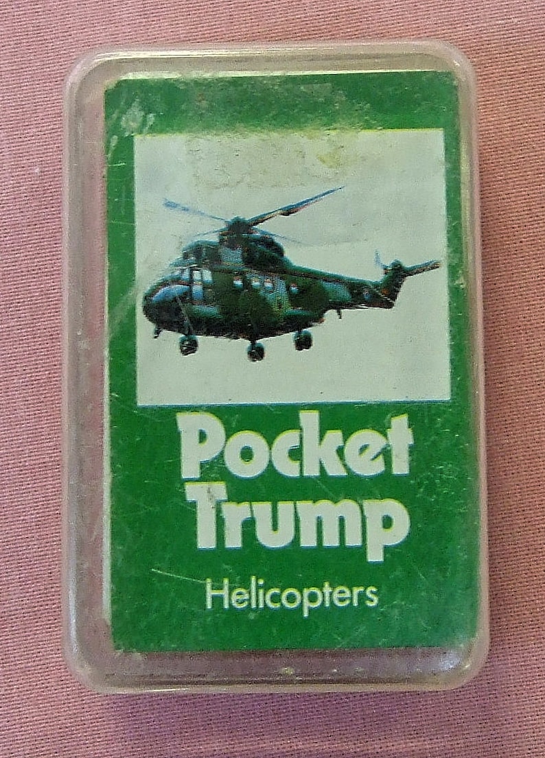 Mini Vintage Palitoy Pocket Trump Helicopters Card Games - Etsy