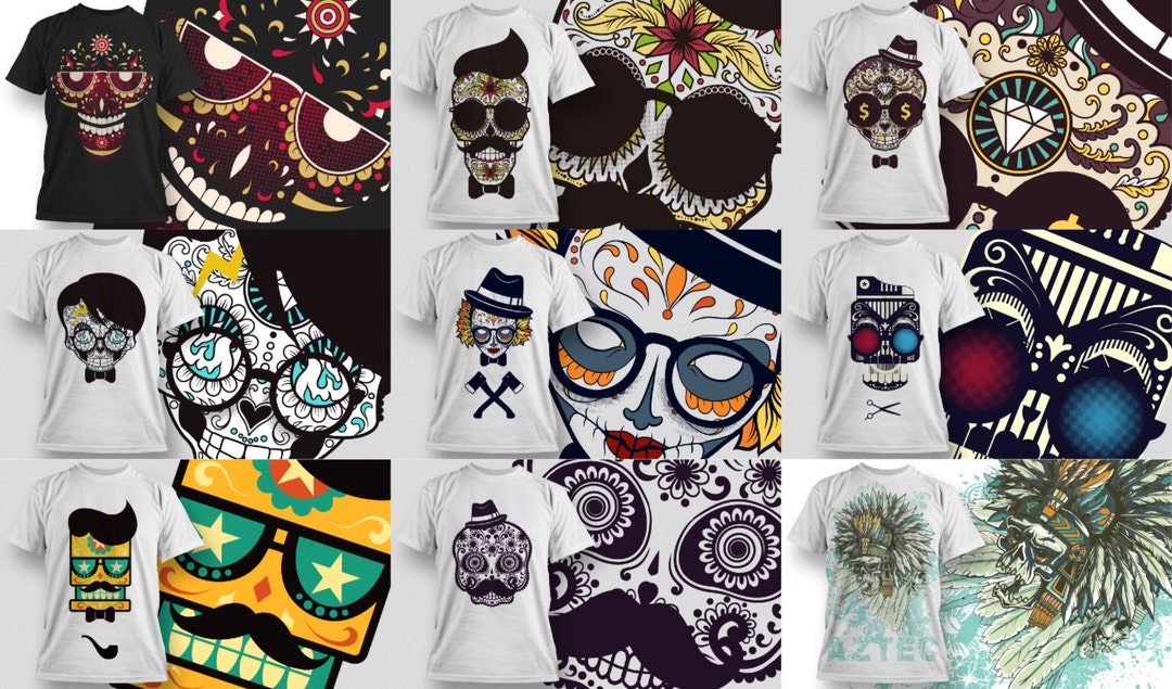 30 Ultra Premium T Shirt Designs Containing All the Designs Shown on ...