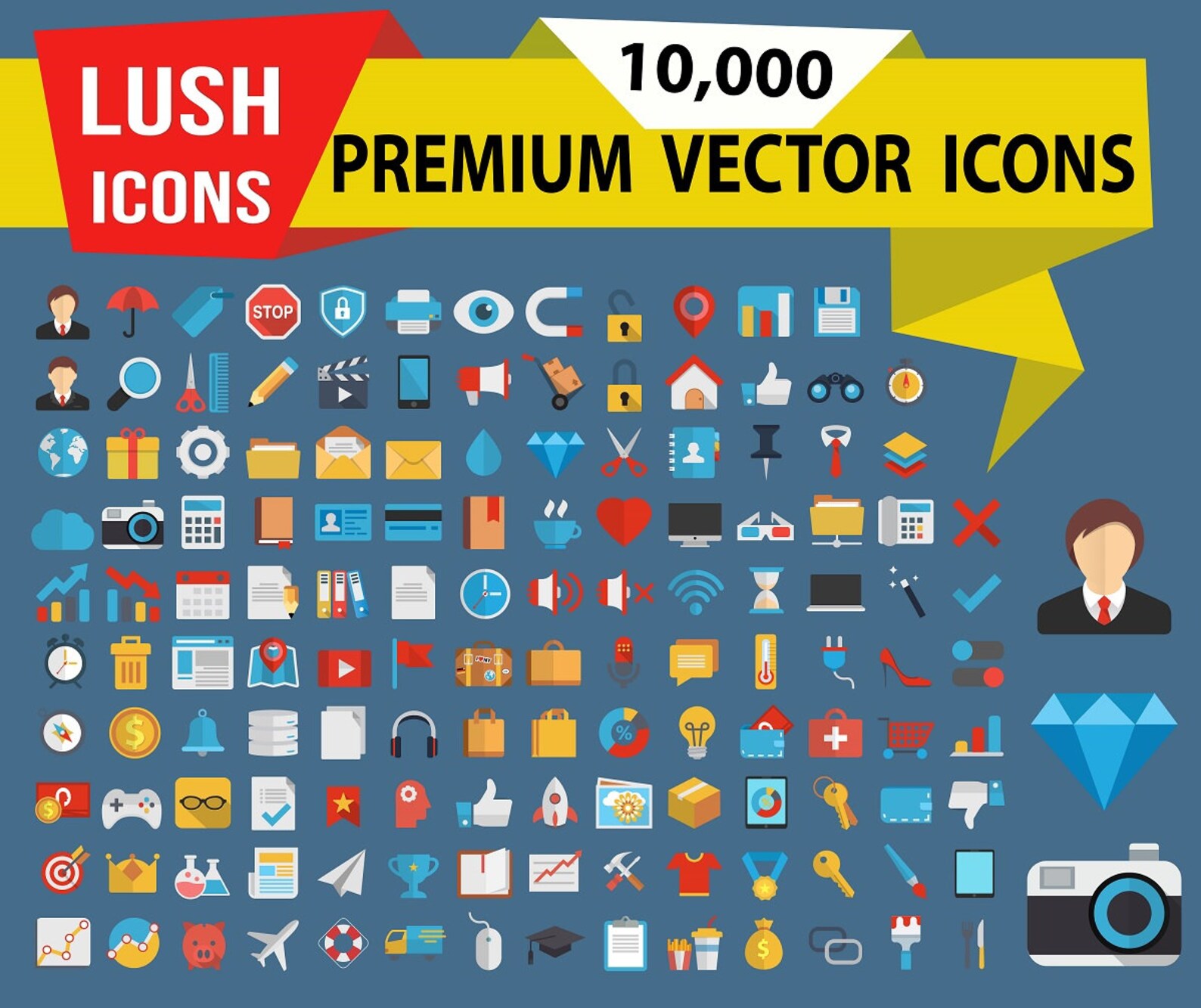 10,000 Premium Icons With More Than 200 Categories - Etsy