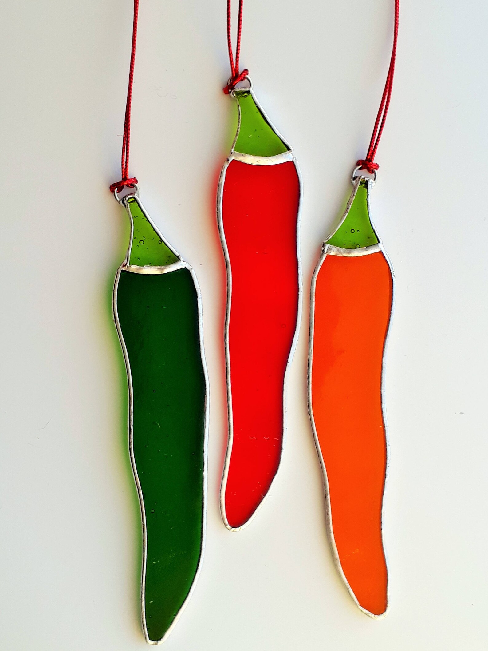 Red Chilli Pepper Suncatcher Stained Glass Chilli Glass - Etsy UK