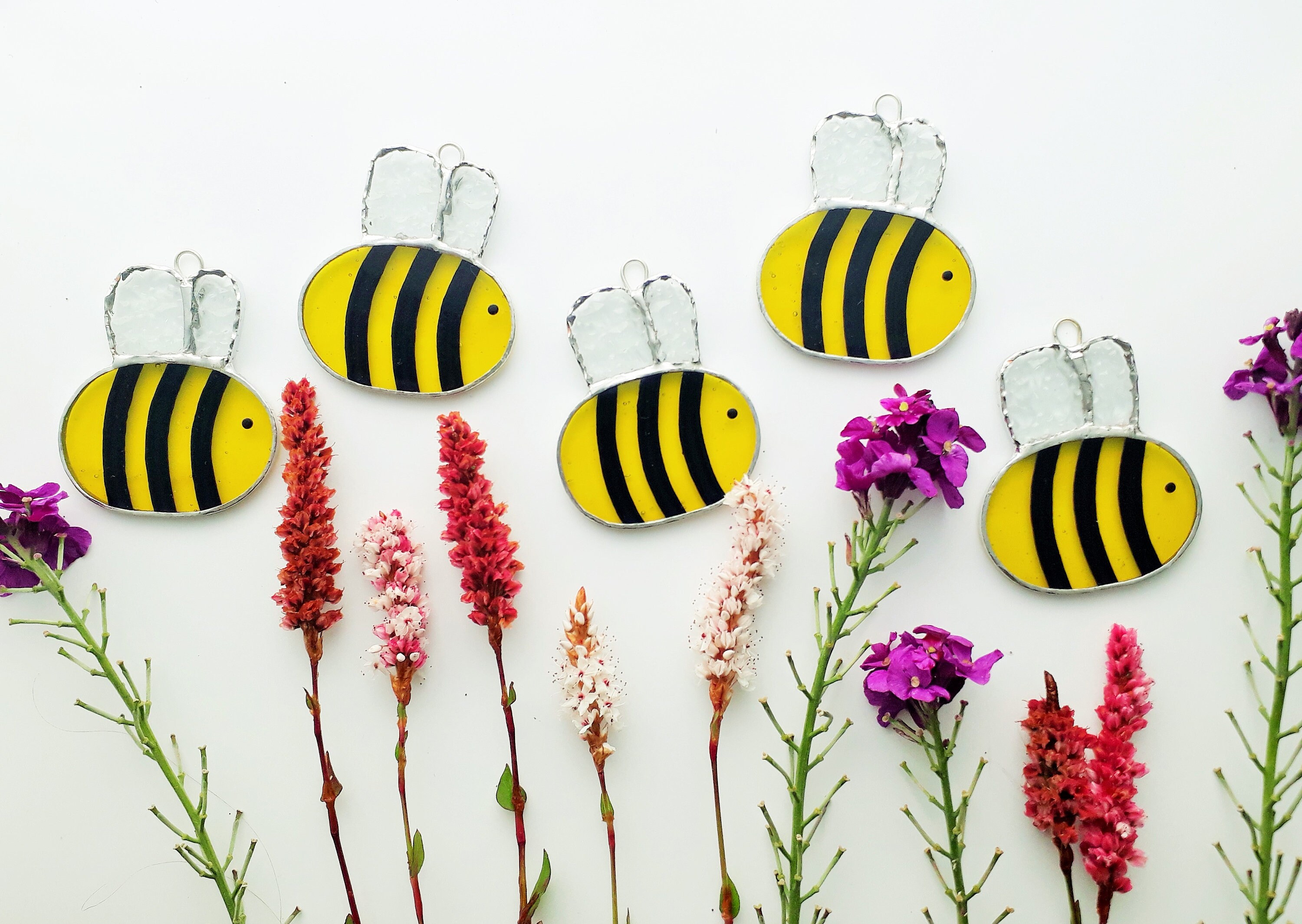Stained Glass Bee Suncatcher Mini Bee Gift or Decoration - Etsy UK