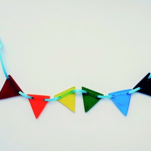 MINI Stained Glass Rainbow Bunting, Tree Bunting, Rainbow Decoration ...