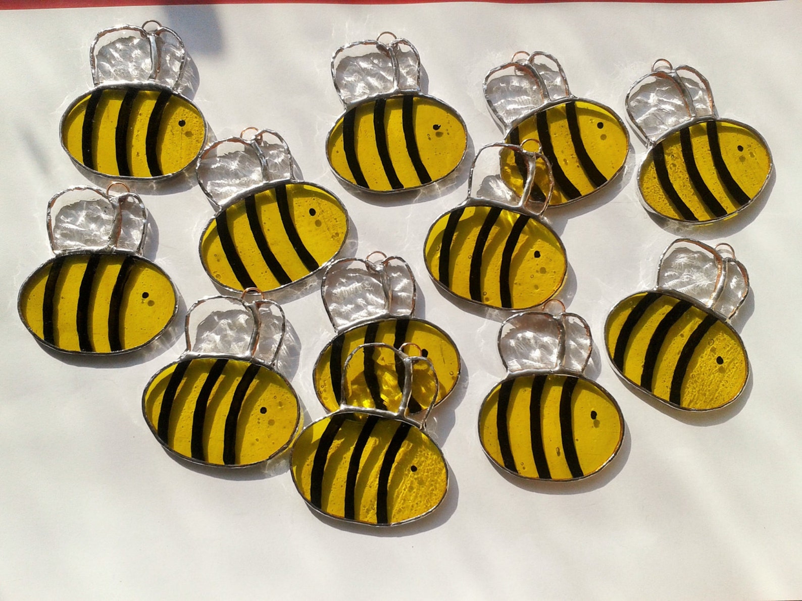 Stained Glass Bee Suncatcher Mini Bee Gift or Decoration - Etsy UK