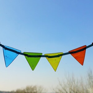 MINI Stained Glass Rainbow Bunting, Tree Bunting, Rainbow Decoration ...